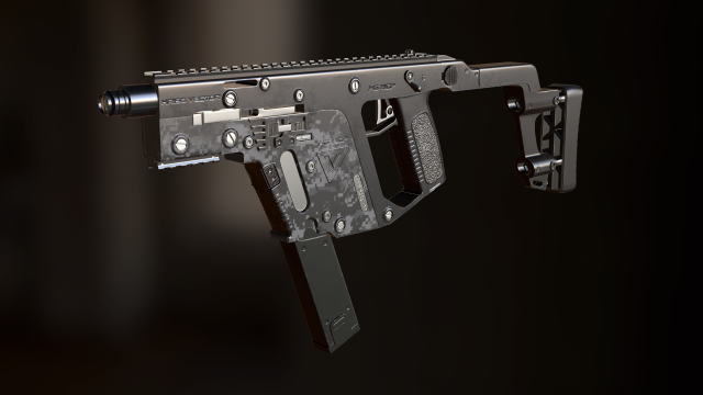 automatic machine kriss vector 3D Model in Submachine Guns 3DExport