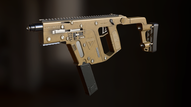 automatic machine kriss vector 3D Model in Submachine Guns 3DExport