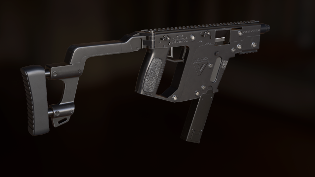automatic machine kriss vector 3D Model in Submachine Guns 3DExport