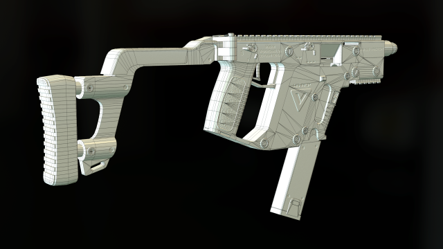 automatic machine kriss vector 3D Model in Submachine Guns 3DExport