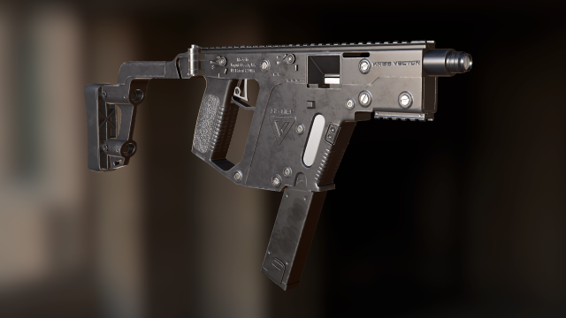 automatic machine kriss vector 3D Model in Submachine Guns 3DExport