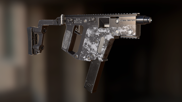 automatic machine kriss vector 3D Model in Submachine Guns 3DExport