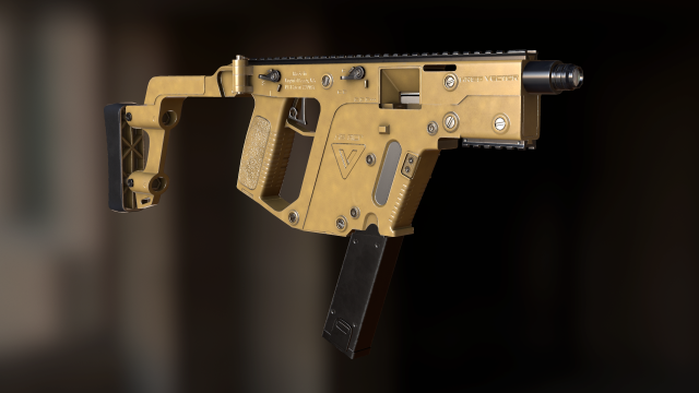 automatic machine kriss vector 3D Model in Submachine Guns 3DExport