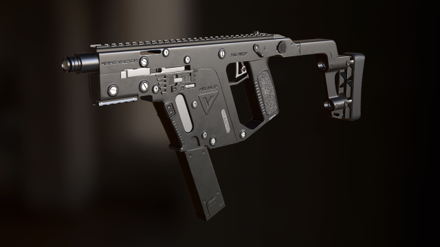 automatic machine kriss vector 3D Model in Submachine Guns 3DExport
