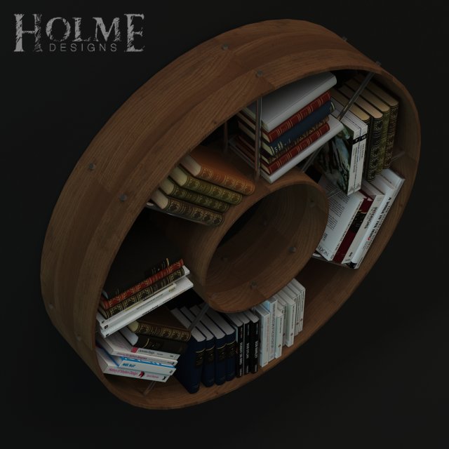 circular bookshelf 3D Model in Shelving 3DExport
