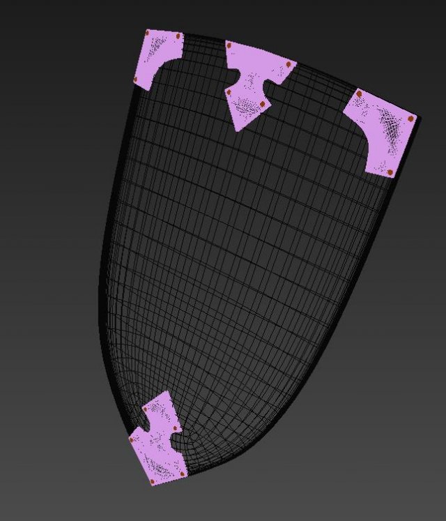 shield knights shield armor 3D Model in Alien 3DExport