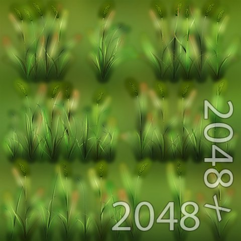 grass patch textures 3D Model in Small Plants 3DExport