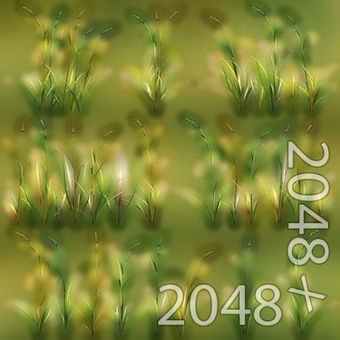 grass patch textures 3D Model in Small Plants 3DExport