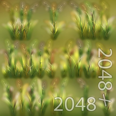 grass patch textures 3D Model in Small Plants 3DExport