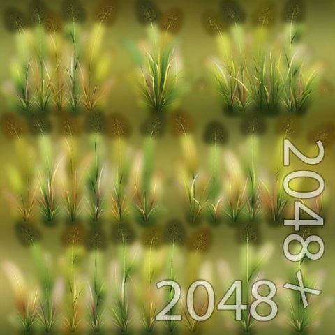 grass patch textures 3D Model in Small Plants 3DExport