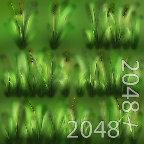 grass patch textures 3D Model in Small Plants 3DExport