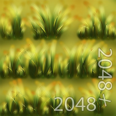 simple grass texture 3D Model in Small Plants 3DExport