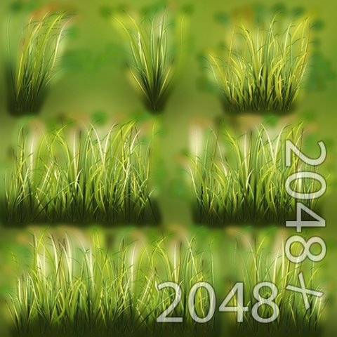 dense grass texture 3D Model in Small Plants 3DExport