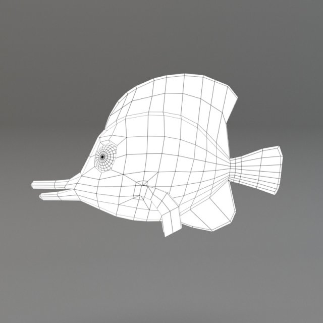cartoon fish 3D Model in Fish 3DExport