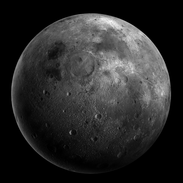 low poly moon 3D Model in Planets 3DExport