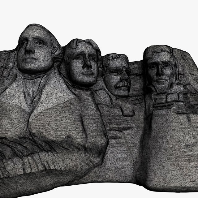 mount rushmore 3D Model in Landmarks 3DExport
