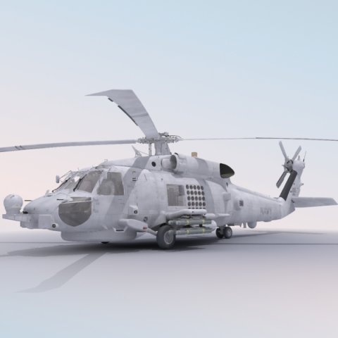 Sh60 seahawk military helicopter 3D Model in Helicopter 3DExport