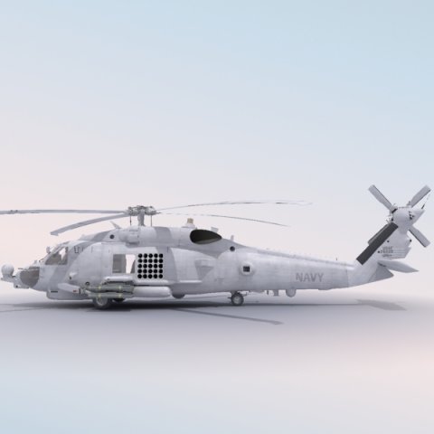 Sh60 seahawk military helicopter 3D Model in Helicopter 3DExport