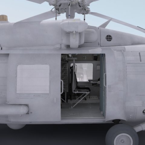 Sh60 seahawk military helicopter 3D Model in Helicopter 3DExport