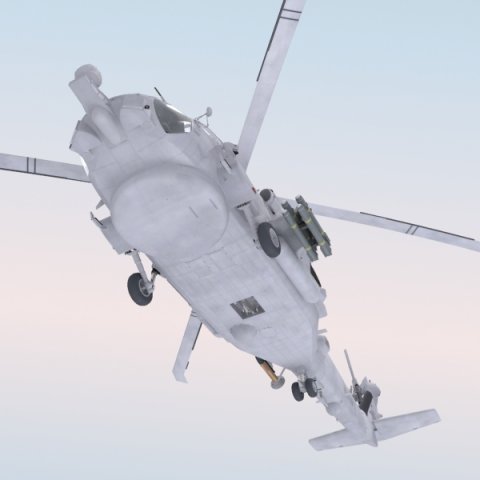 Sh60 seahawk military helicopter 3D Model in Helicopter 3DExport