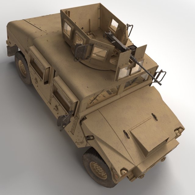 Hmmwv military humvee 3D Model in Combat 3DExport