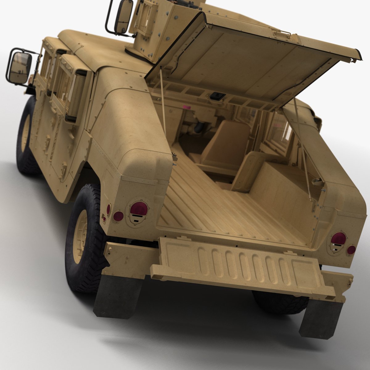 HMMWV Military Humvee 3D Model in Combat 3DExport