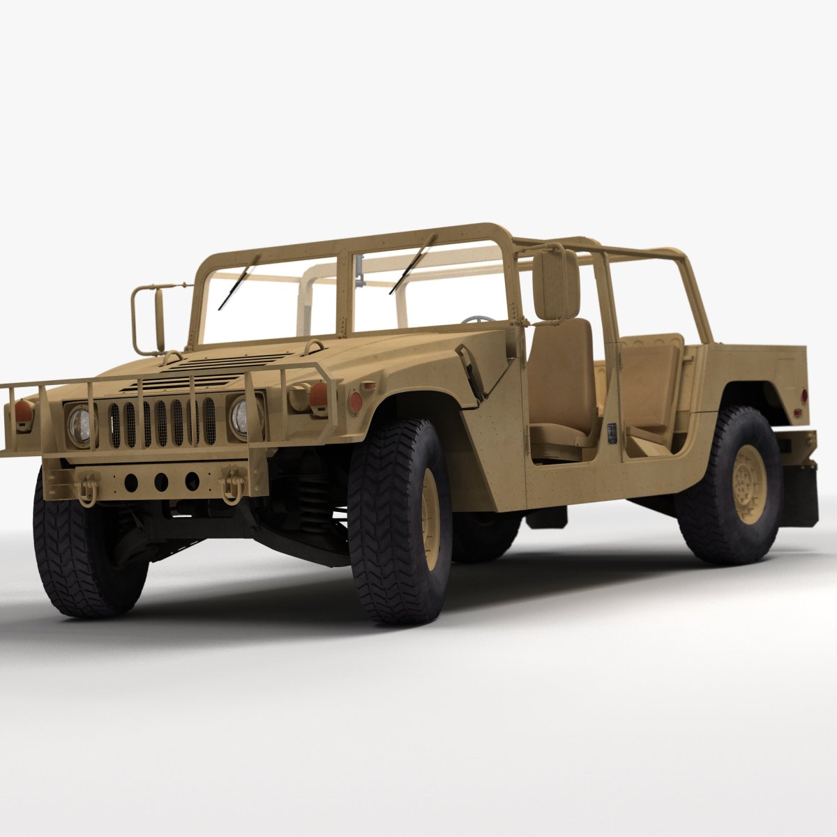 HMMWV Military Humvee 3D Model in Combat 3DExport