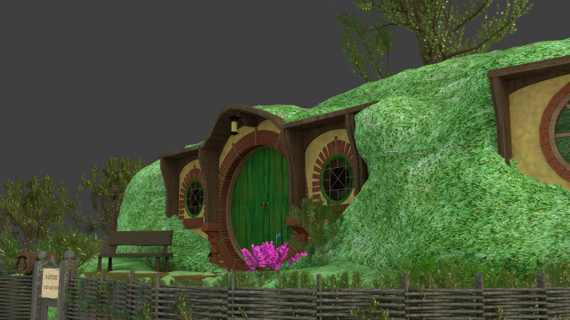 bag end 3D Model in Fantasy 3DExport
