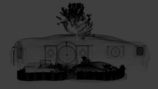 bag end 3D Model in Fantasy 3DExport