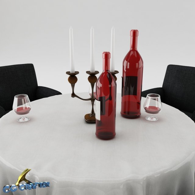 dining table set 15 3D Model in Dining Room 3DExport