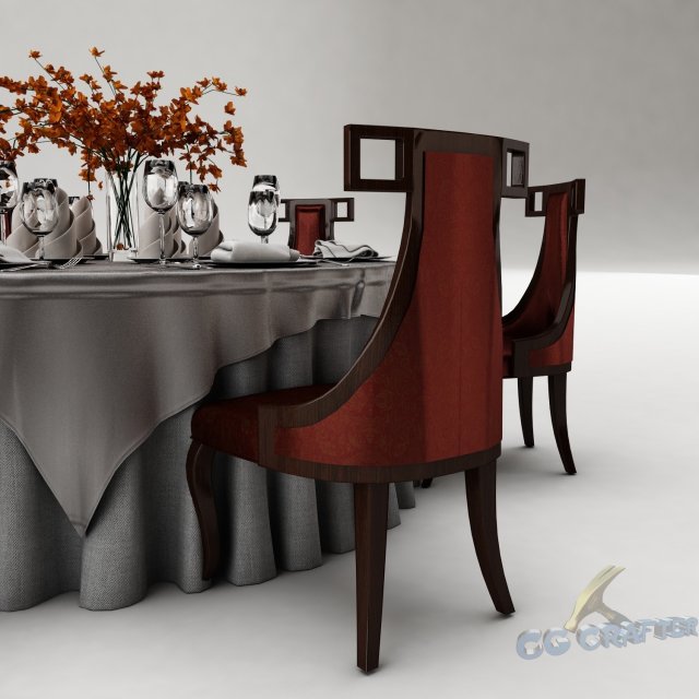dining table set 27 3D Model in Dining Room 3DExport