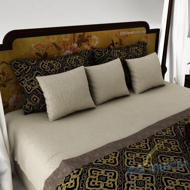 Bedroom Set 019 3d Model In Bedroom 3dexport