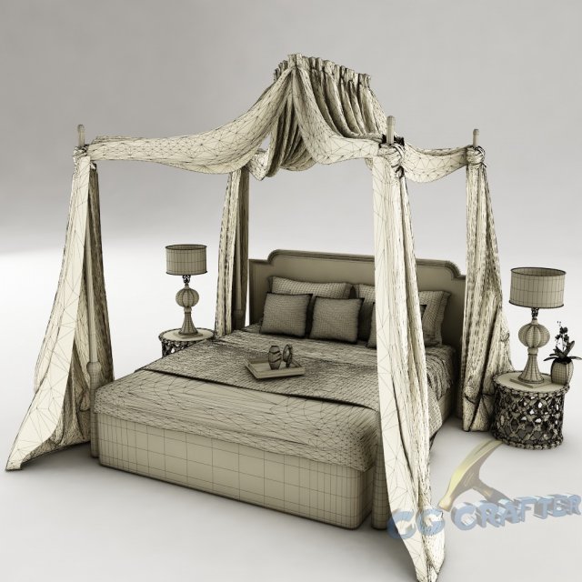 Bedroom Set 019 3d Model In Bedroom 3dexport