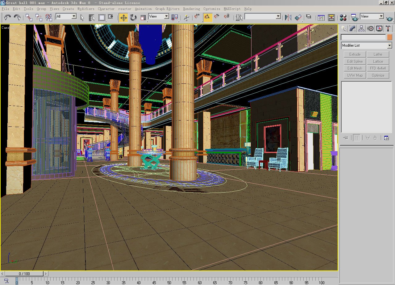 lobby 001 3D Model in Lobby 3DExport