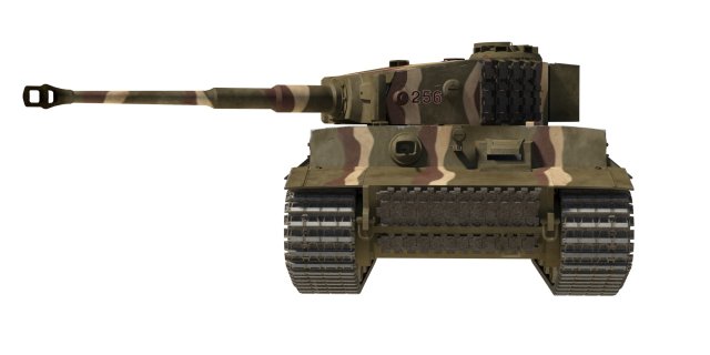 tiger 1 tank 3D Model in Tank 3DExport
