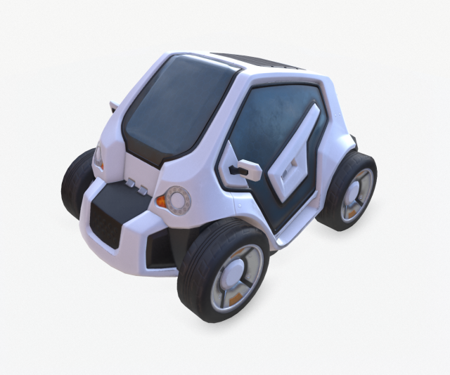cyberpunk minicar 3D Model in Compact Cars 3DExport
