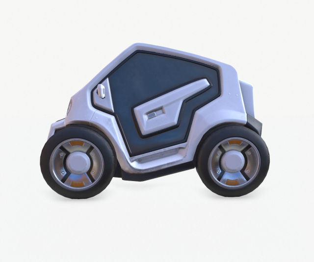 cyberpunk minicar 3D Model in Compact Cars 3DExport