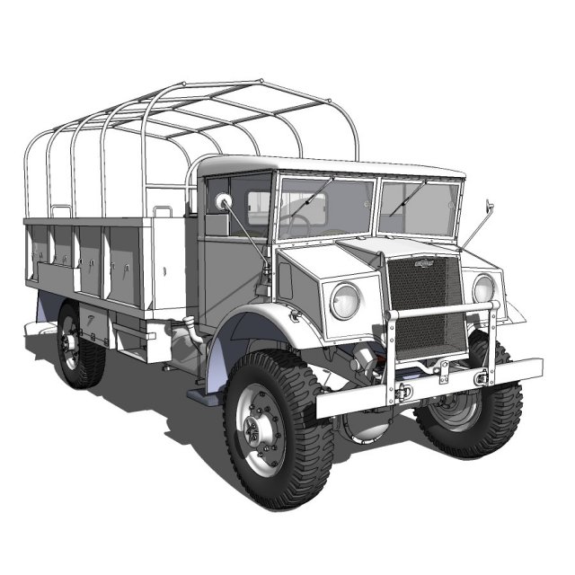 cmp c60l chev blitz Free 3D Model in Truck 3DExport