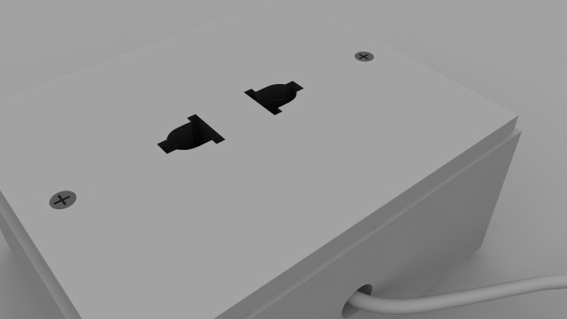 electricity connection 3D Model in Parts 3DExport