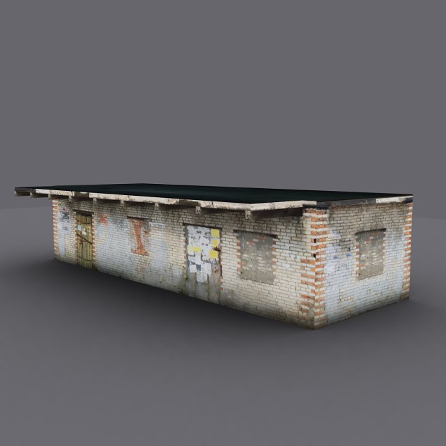 old warehouse 3D Model in Buildings 3DExport