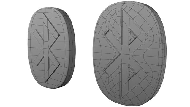 bluetooth logo 3D Model in Parts 3DExport