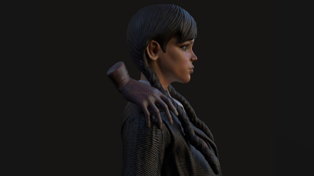 Wednesday 3D Model in Anatomy 3DExport