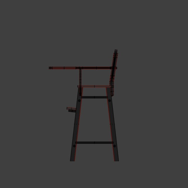 high chair 3D Model in Dining Room 3DExport