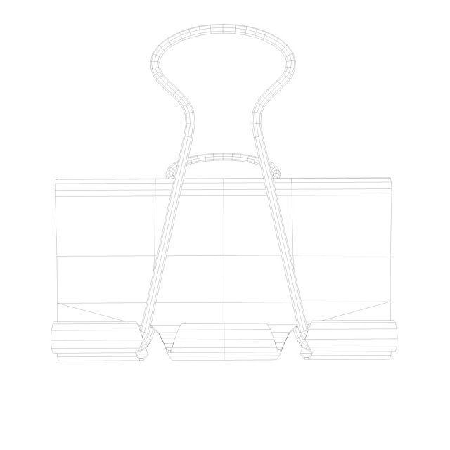 binder clip 3D Model in Tools 3DExport