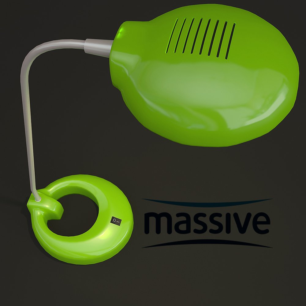 massive green 3D Models in Table Lamps 3DExport
