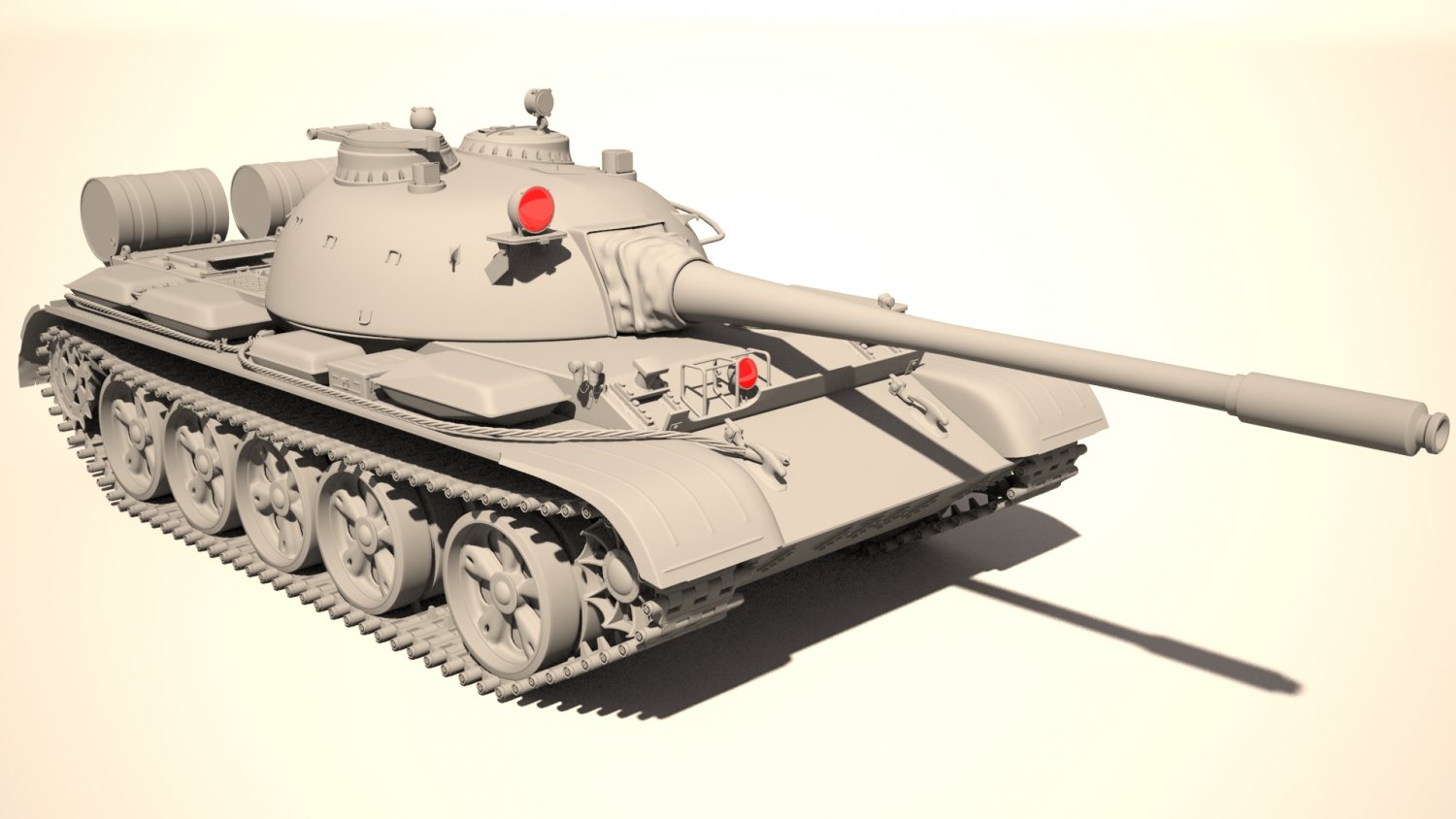 T-55 3D Model in Tank 3DExport