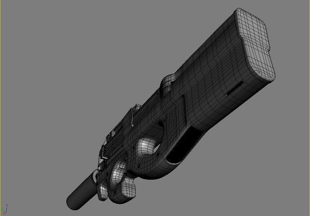 p90 3D Model in Assault Rifles 3DExport