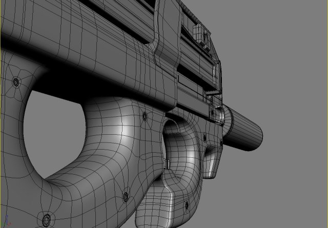 p90 3D Model in Assault Rifles 3DExport