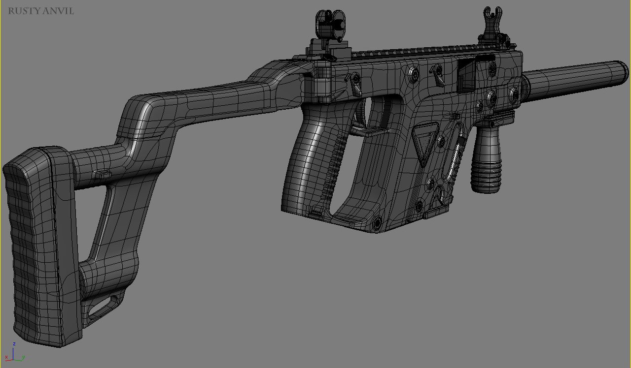 Kriss Vector 3D Model in Assault Rifles 3DExport