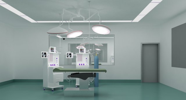 operation room 3D Model in Office 3DExport